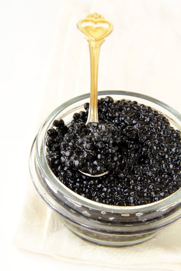 Black caviar stock image. Image of salty, fish, macro - 25174159