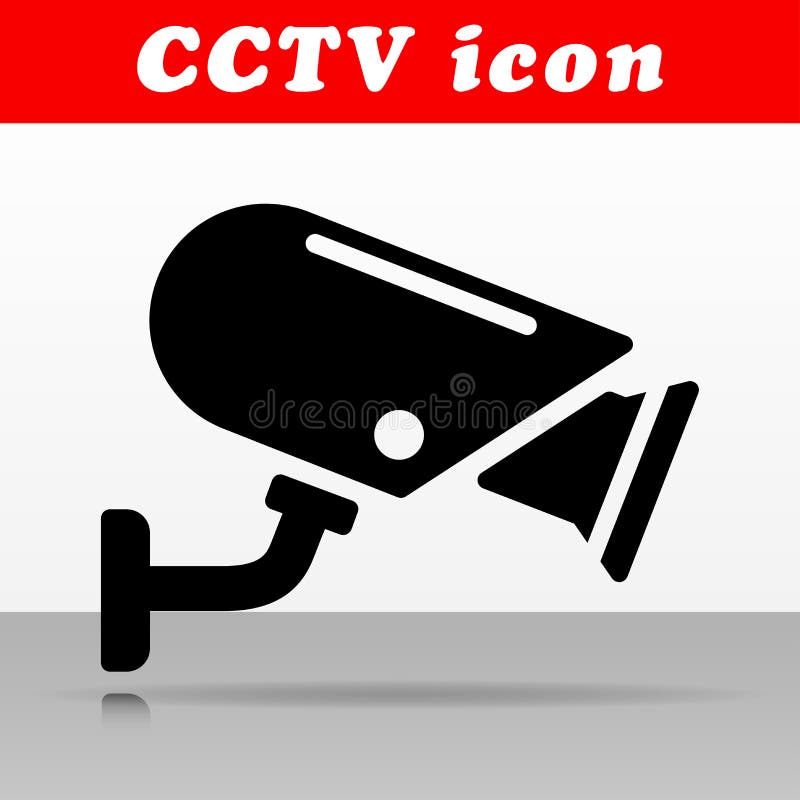 Cctv or Security Camera Icon Stock Vector - Illustration of icon ...