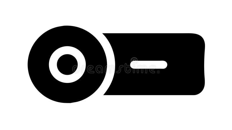 Black CD or DVD Disk Icon, Representing Media and Data , Vector Design ...