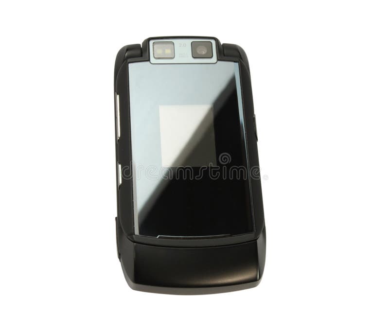 Black cell phone isolated stock photo. Image of memories - 11517884