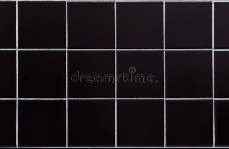 Black Ceramic Bathroom Wall Tile Pattern for Background Stock Photo ...