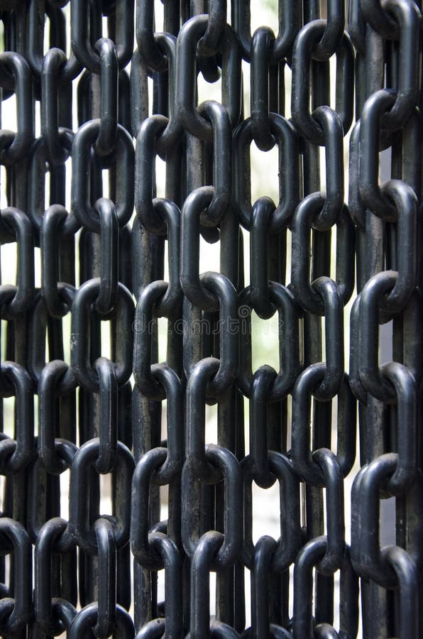 Black Chain Curtain Background Stock Image - Image of black, pattern ...