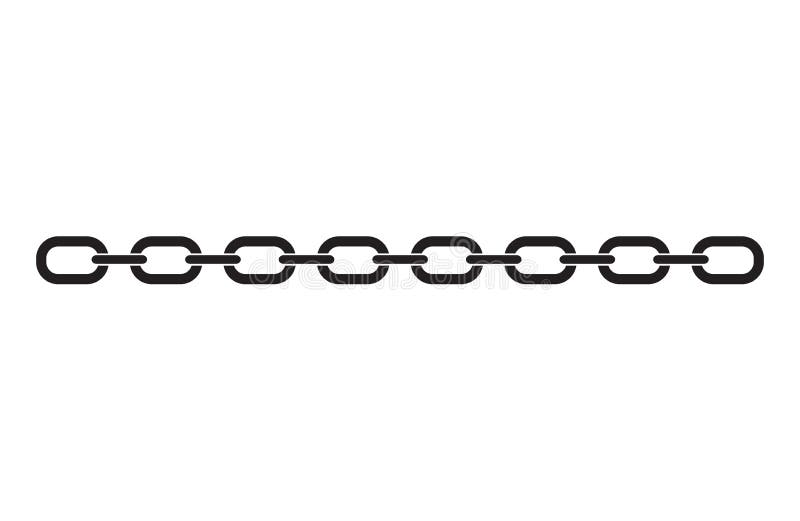 Black Chain Link Icon Isolated on White Background. Link Single ...