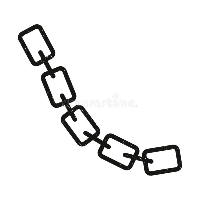 Black chain icon stock vector. Illustration of metallic - 219357309
