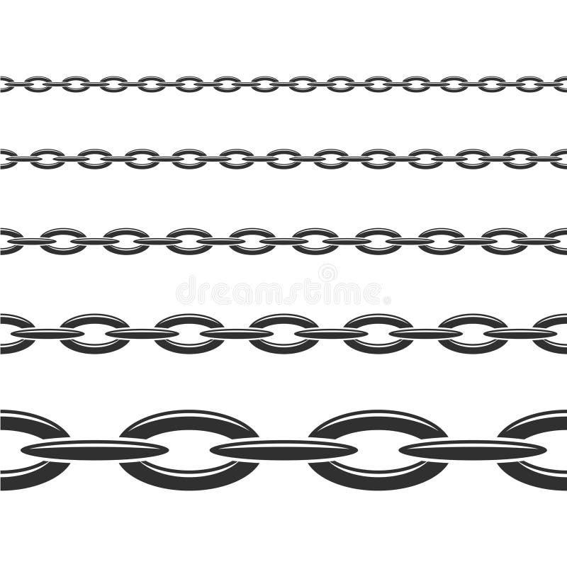 Black chain seamless stock vector. Illustration of empty - 321022494