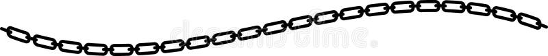Black chain shape stock vector. Illustration of adhesion - 198201756