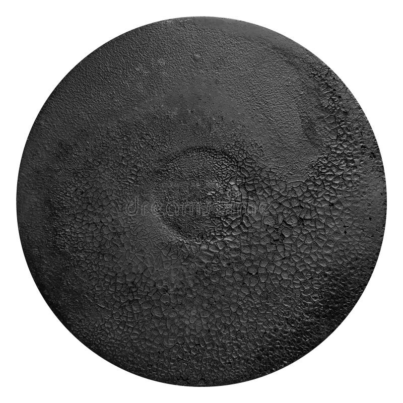 Black Charred Disc or Round Plane, Texture Stock Photo - Image of ...