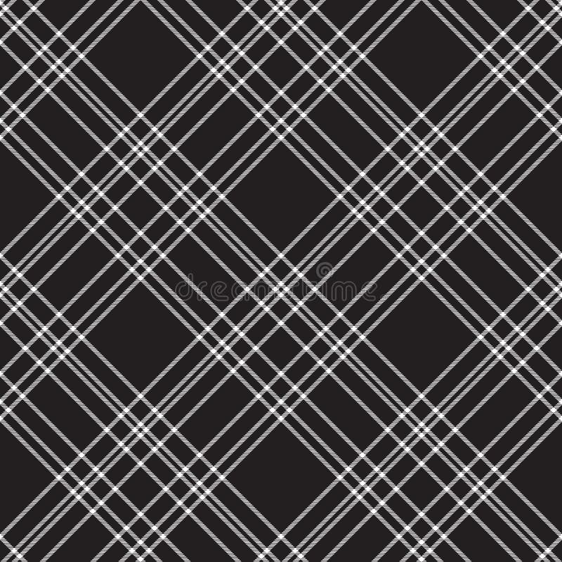 Black Check Diagonal Seamless Pattern Stock Vector - Illustration of ...