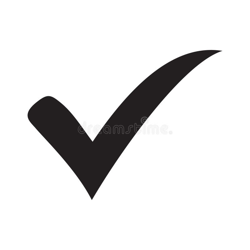 Black Check Mark Icon. Tick Symbol, Tick Icon Stock Vector ... Black Check Mark Icon. Tick Symbol, Tick Icon Stock Vector ...