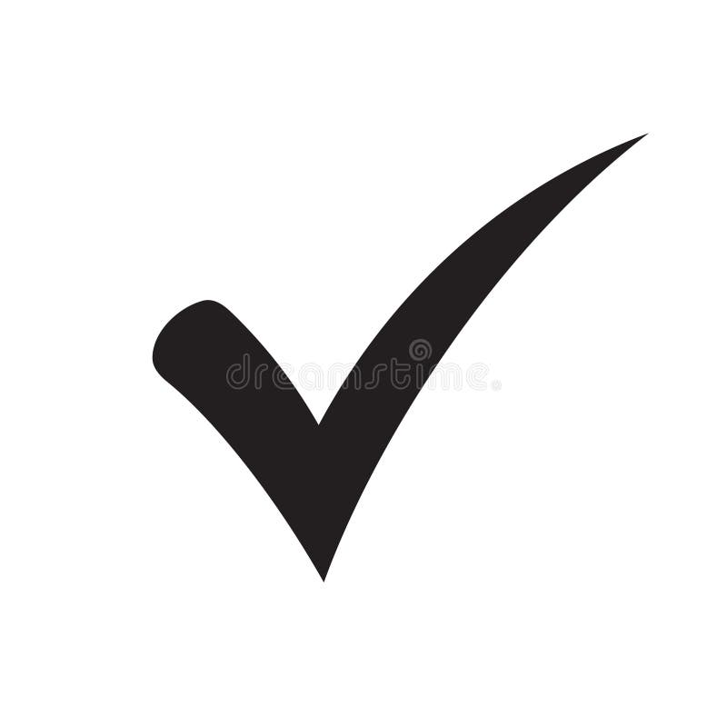 Black Check Mark Icon. Tick Symbol in Black Color Stock Vector ... Black Check Mark Icon. Tick Symbol in Black Color Stock Vector ...