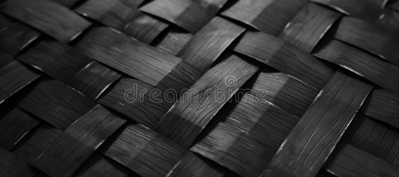 Black Checkered Bamboo Woven Texture Background Stock Illustration ...