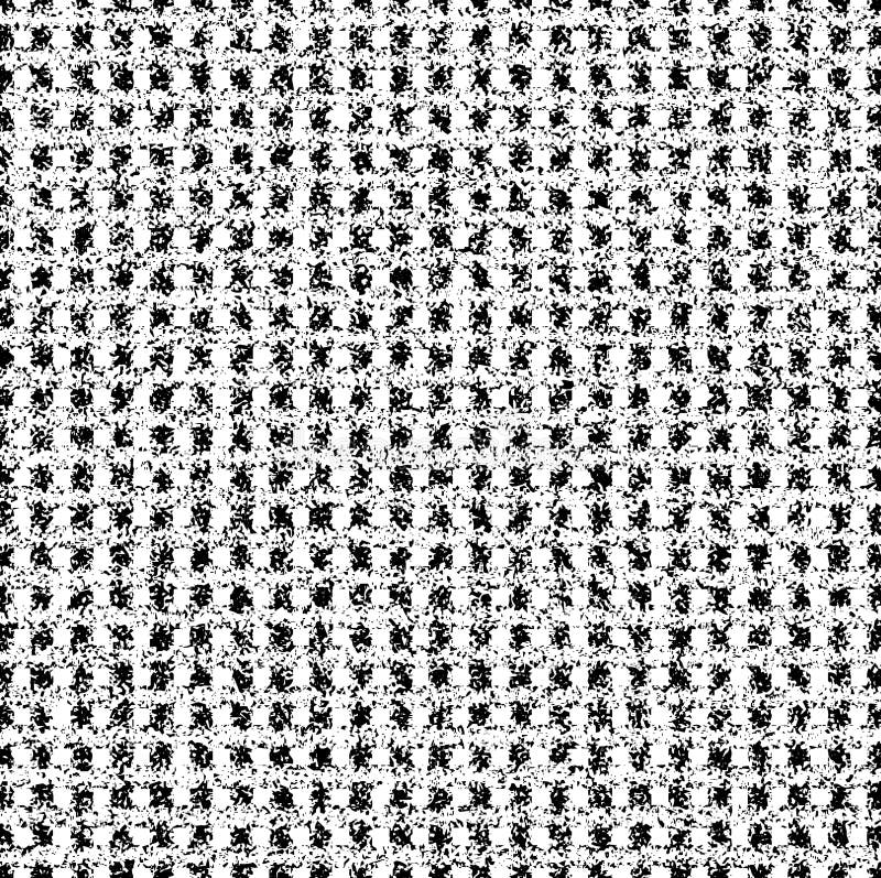 Black Checkered Grunge Pattern Stock Illustration - Illustration of ...