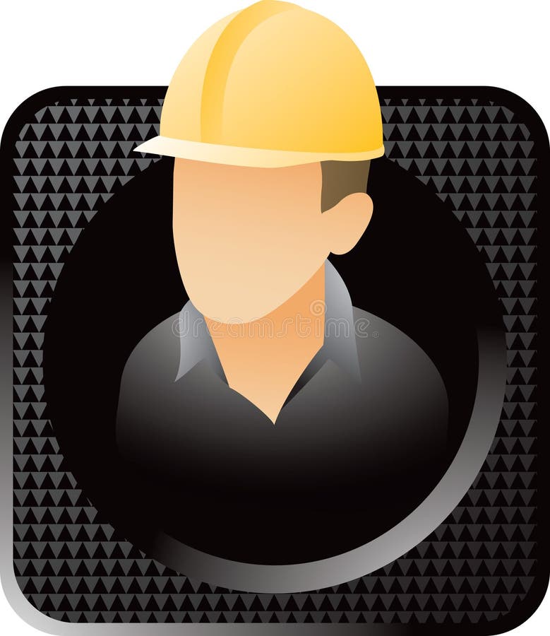 Construction Icons with Road Sign and Hardhat Stock Vector ...