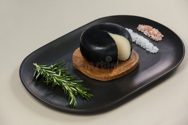 Black wax cheese stock image. Image of slice, cheese - 63410627