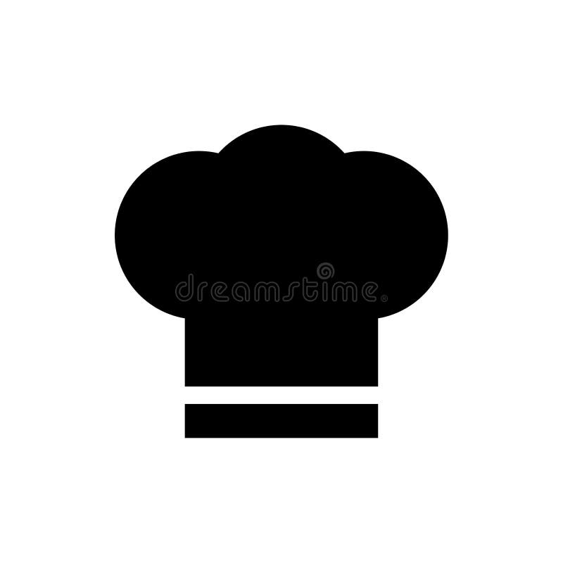 Black Chef Hat Icon. Cooking Background. Vector Illustration. Stock ...