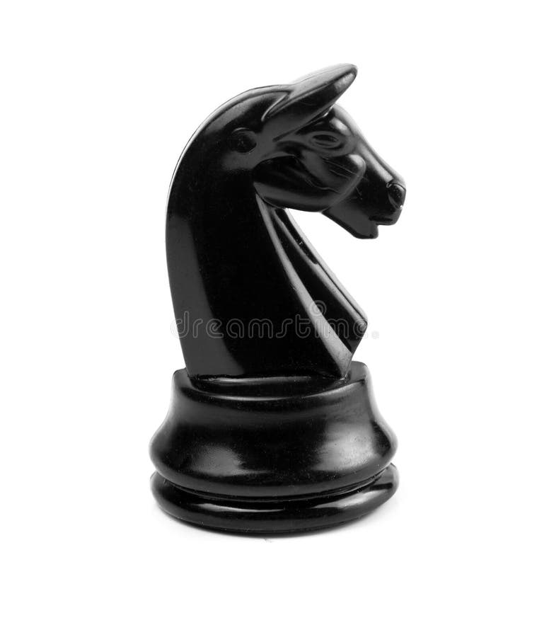 Black chess stock image. Image of depth, knight, reflection - 26244205