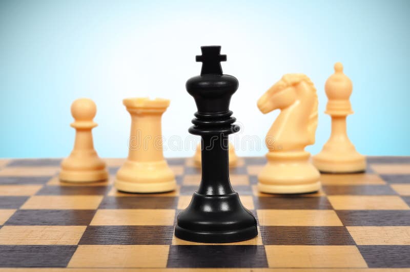 Black Chess King stock photo. Image of entertainment - 46219312