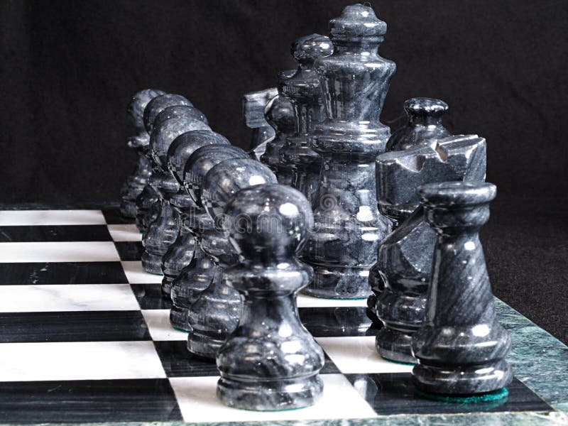 Black Chess Pieces stock image. Image of checkers, king - 6991731