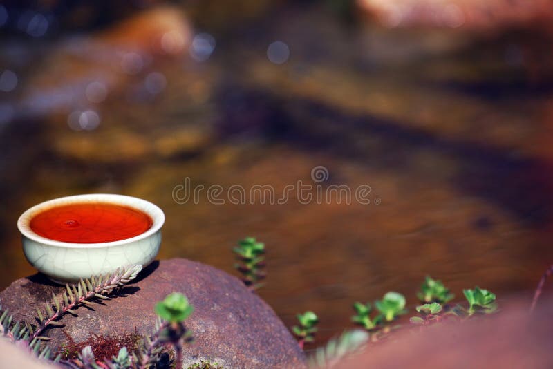 Black Chinese Tea Run River Stock Photo - Image of natural, lifestyle ...