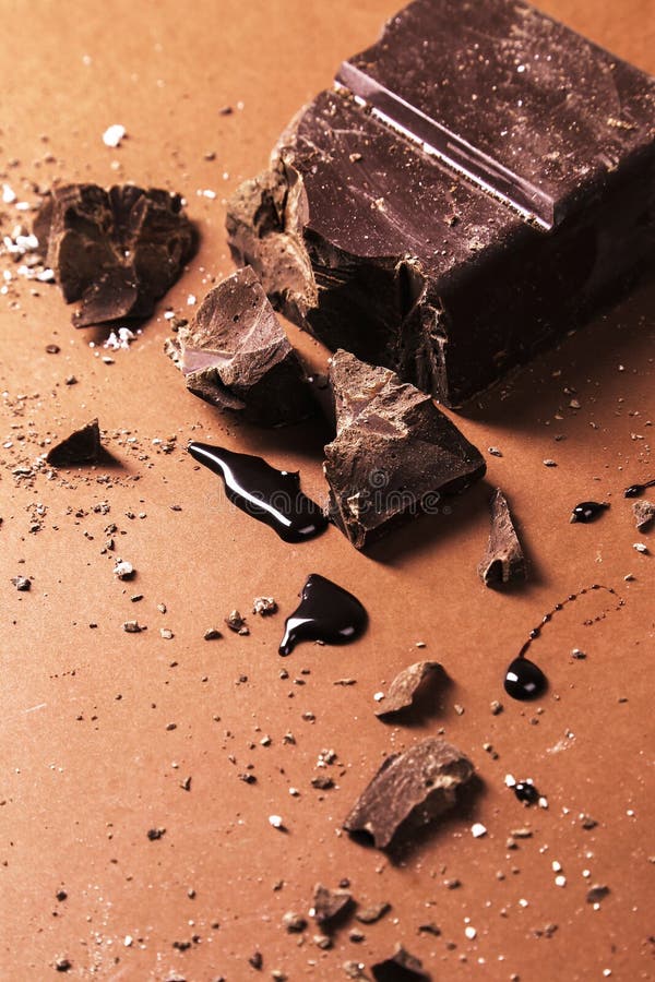 Black chocolate stock photo. Image of piece, crushed - 58751716