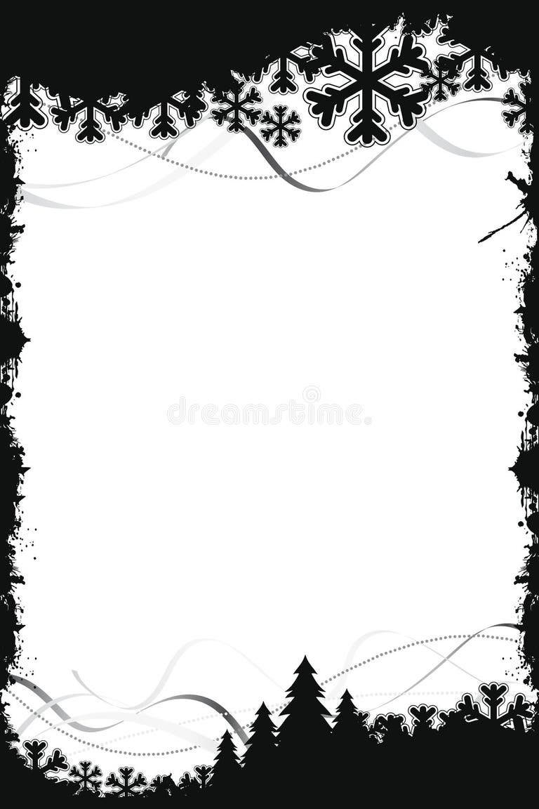 Black White Christmas Scroll Stock Illustrations – 1,553 Black White ...