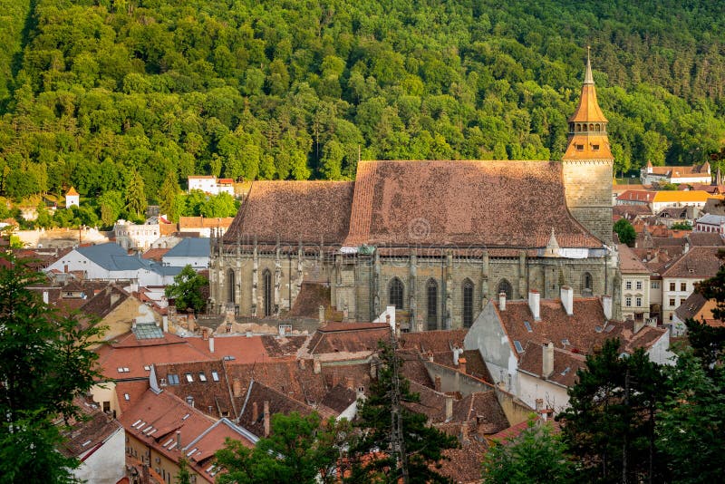 Old Church in Brasov, Romania, Transylvania, Stock Image - Image of ...