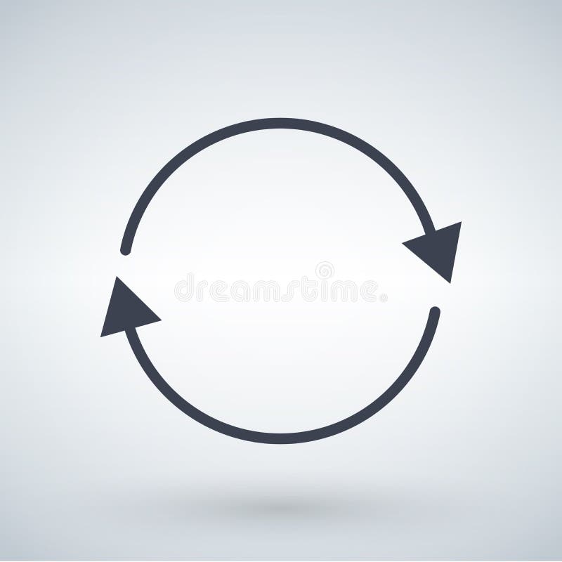 Arrows Refresh Reload Circle Icon, Cycle, Loop Roundabout Sign. Stock ... Arrows Refresh Reload Circle Icon, Cycle, Loop Roundabout Sign. Stock ...