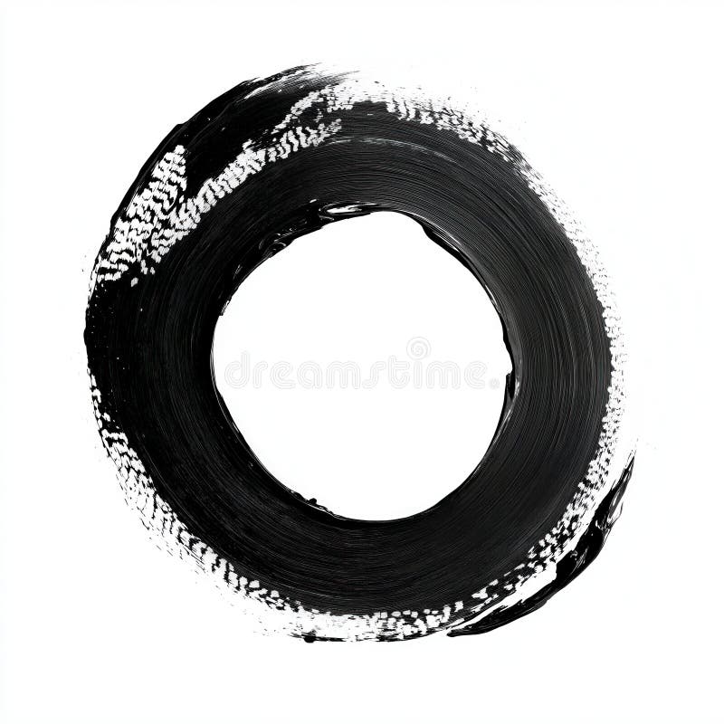 Black Circle Dominates Isolated Transparent Background Creating ...