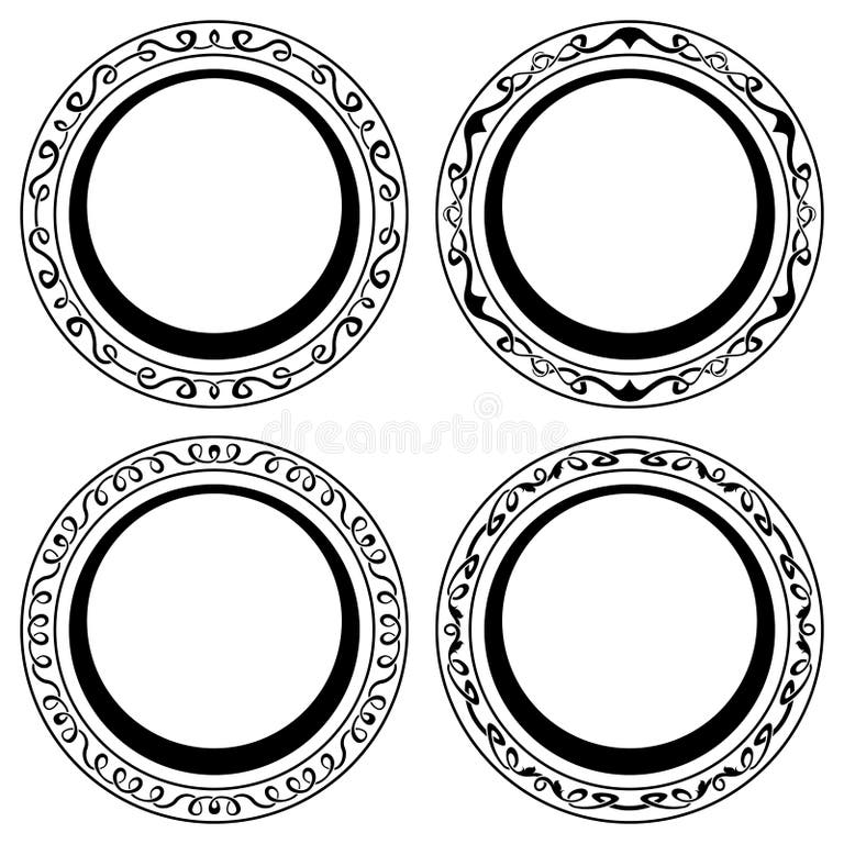 Arabesque Circle Frame Stock Illustrations – 25,641 Arabesque Circle ...