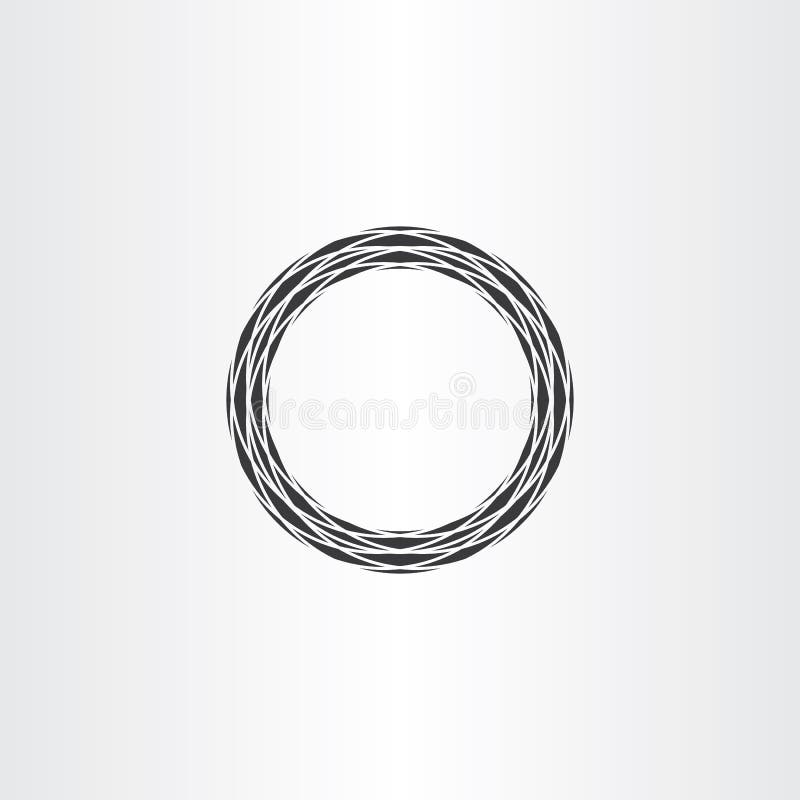 Black Circle Ring Abstract Vector Background Stock Vector ...