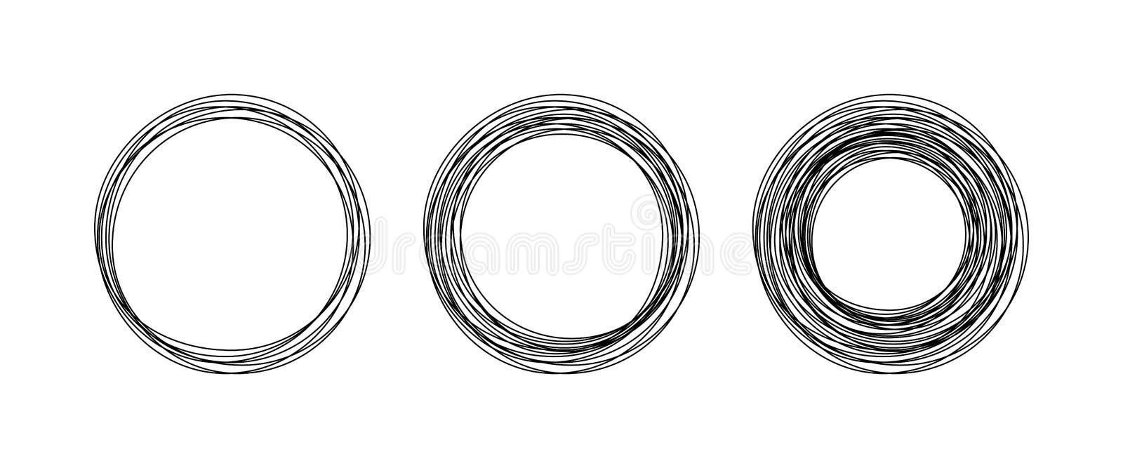 Circles Continuous Line Drawing Stock Illustrations – 148 Circles ...