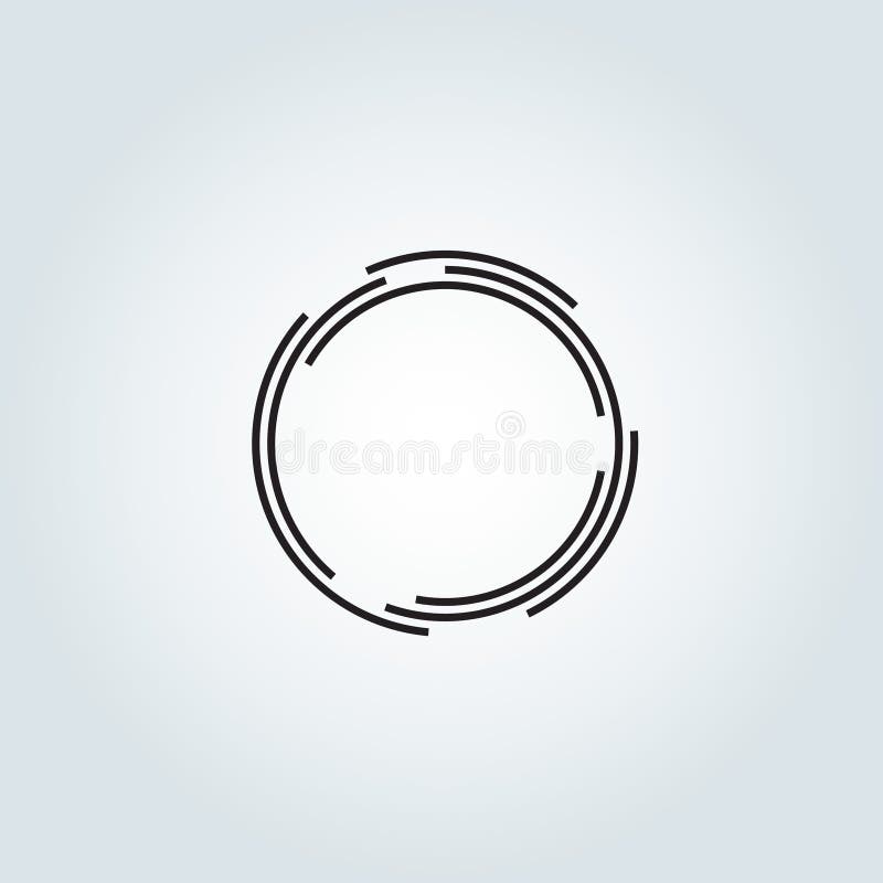 Black Circles Line Vector with Gradient Background Stock Vector ...