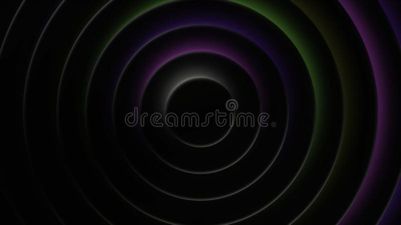 Black Circles with Small Areas Highlighted in Different Shades. Motion ...