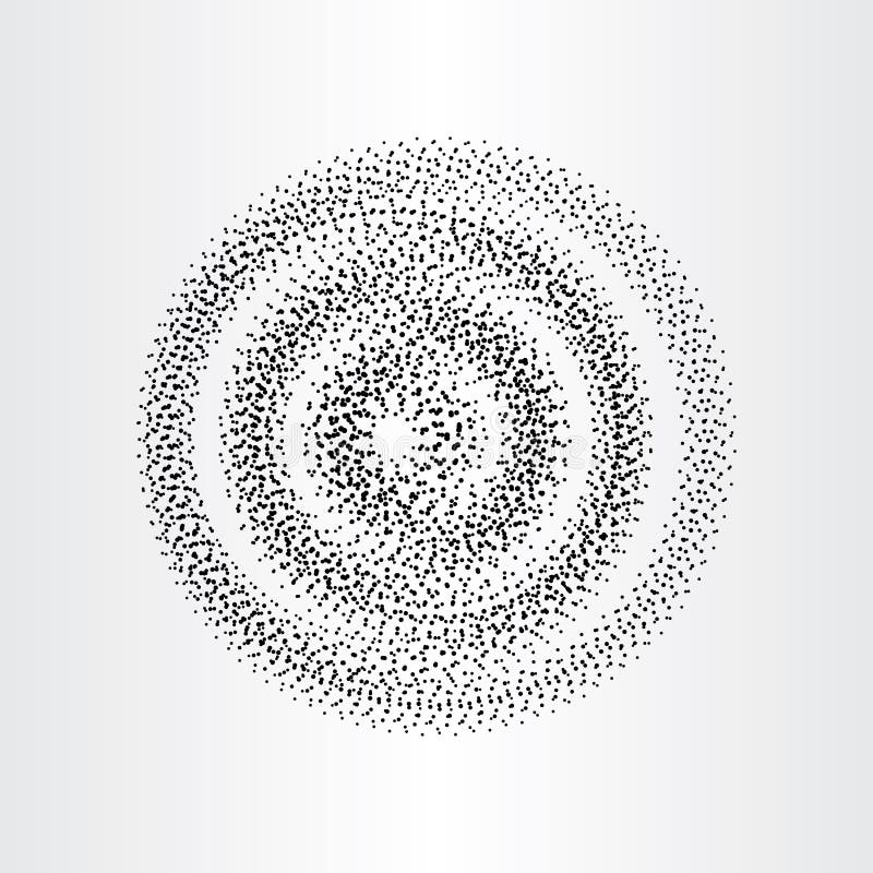 Black Circles Spiral Vector Background Abstract Design Stock Vector ...