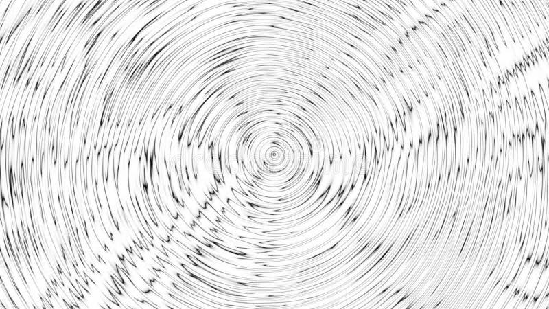 Black Circles on a White Background Change the Location in Space ...