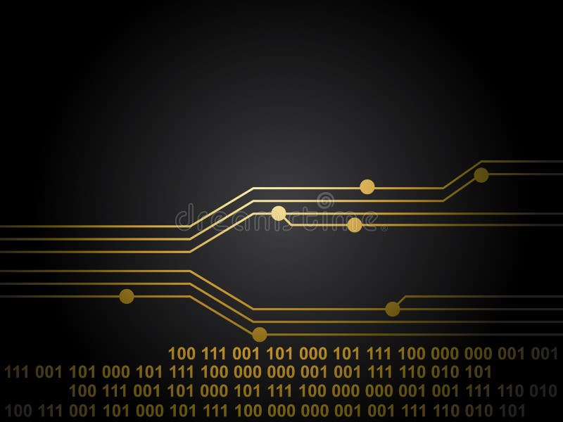Black circuit board stock vector. Illustration of black - 14069691