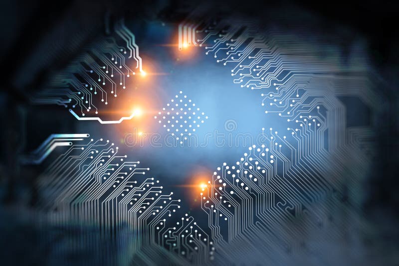 Black Circuit Board Background of Computer Motherboard Stock Image ...