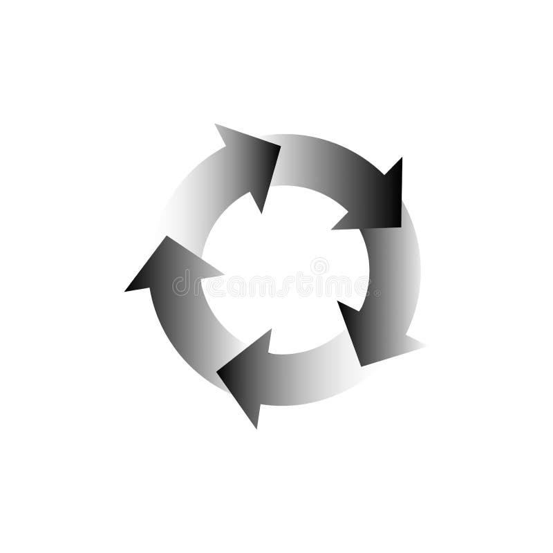 Circular Arrow Icon. Restart Sign. Reload Emblem. Update Symbol ...