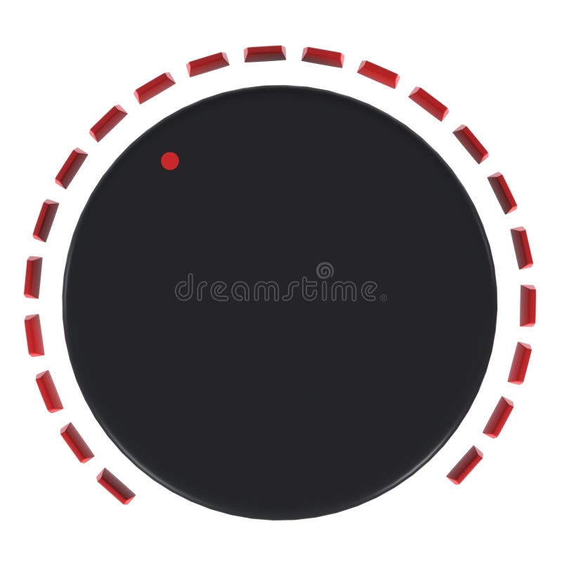 Black Circular Dial Isolated on White Background Stock Illustration ...