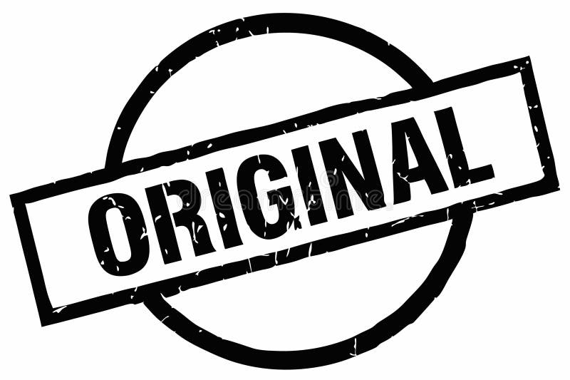 A Black Circular Stamp Design Prominently Features the Word ORIGINAL ...