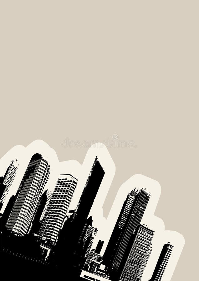 Black city. vector art stock vector. Illustration of contour - 2758836