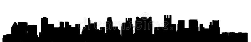 Black City 3d Rendering Image on White Stock Illustration ...