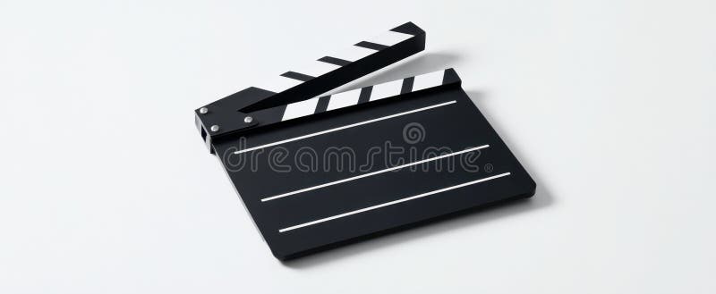 The Black Clapperboard Ready for Filming in a Professional Cinema ...