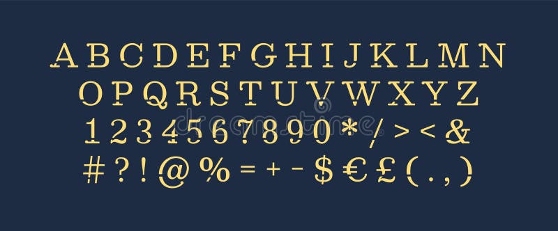 Black Classic Decor Style Alphabet Set. Vector Decorative Typography ...