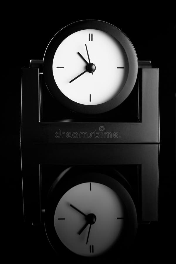 Black clock stock image. Image of antique, alarm, watch - 29459515