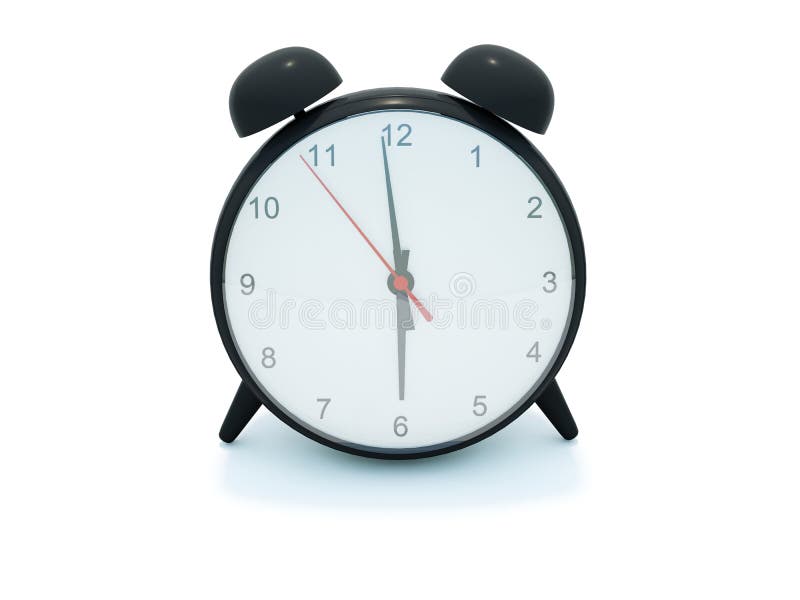 Black clock stock illustration. Illustration of clock - 4214192