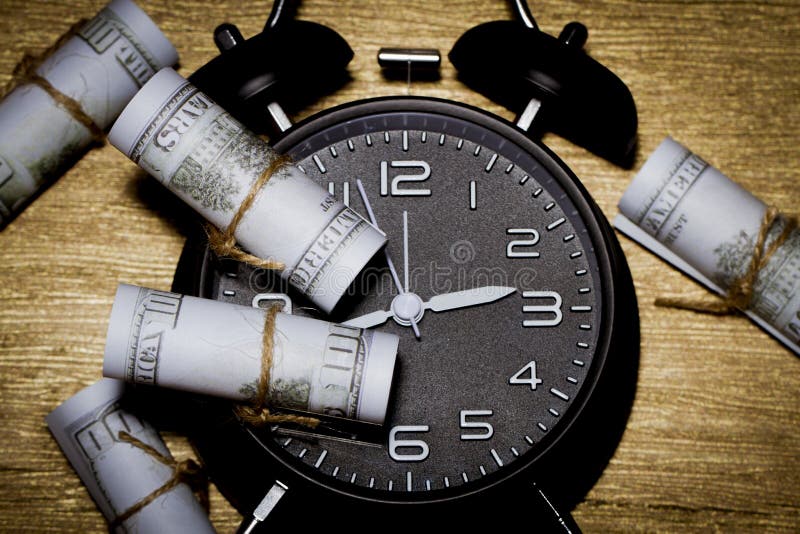 A Black Clock and Dollars, Time Accumulation and Wealth, Time is Money ...