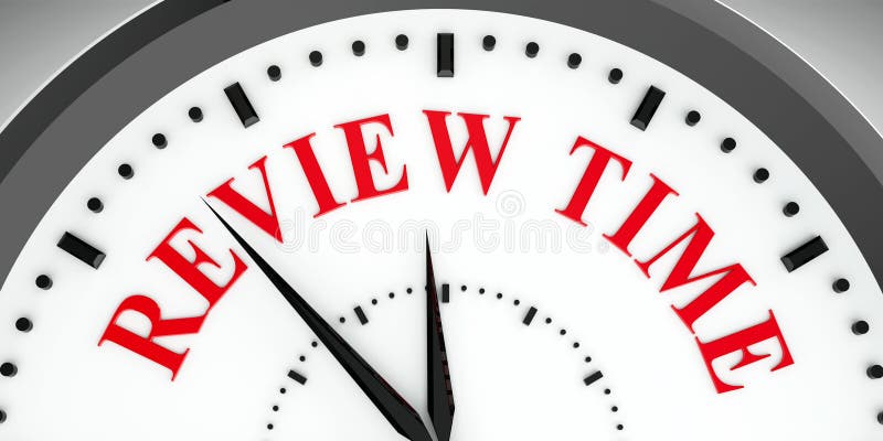 Review Time Clock Stock Illustrations – 1,142 Review Time Clock Stock ...