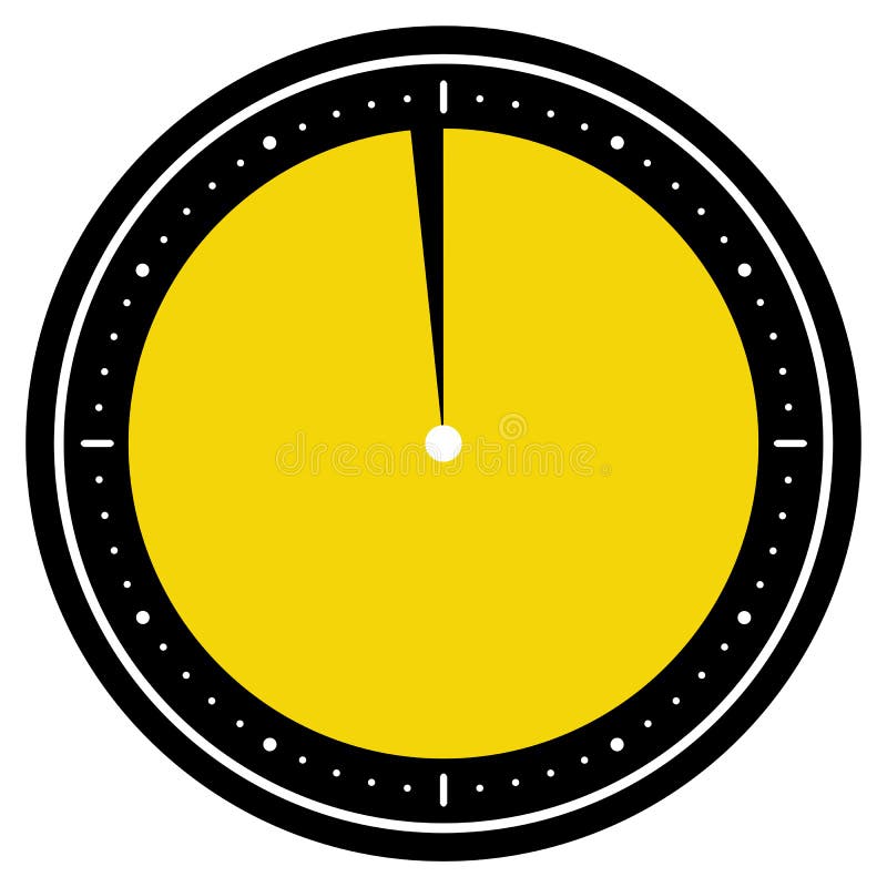Black Clock Symbol: 59 Seconds or 59 Minutes Stock Illustration ...