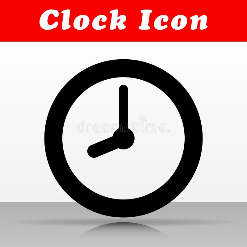 Black Clock Vector Icon Design Stock Vector - Illustration of ...